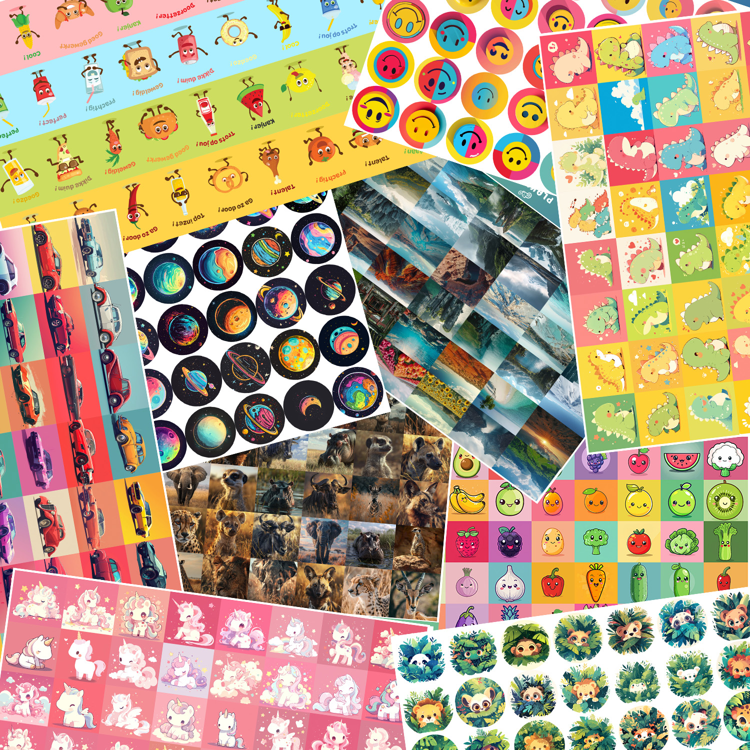 Beloningssticker voordeelset - 10 stickervellen met 400 stickers totaal ...