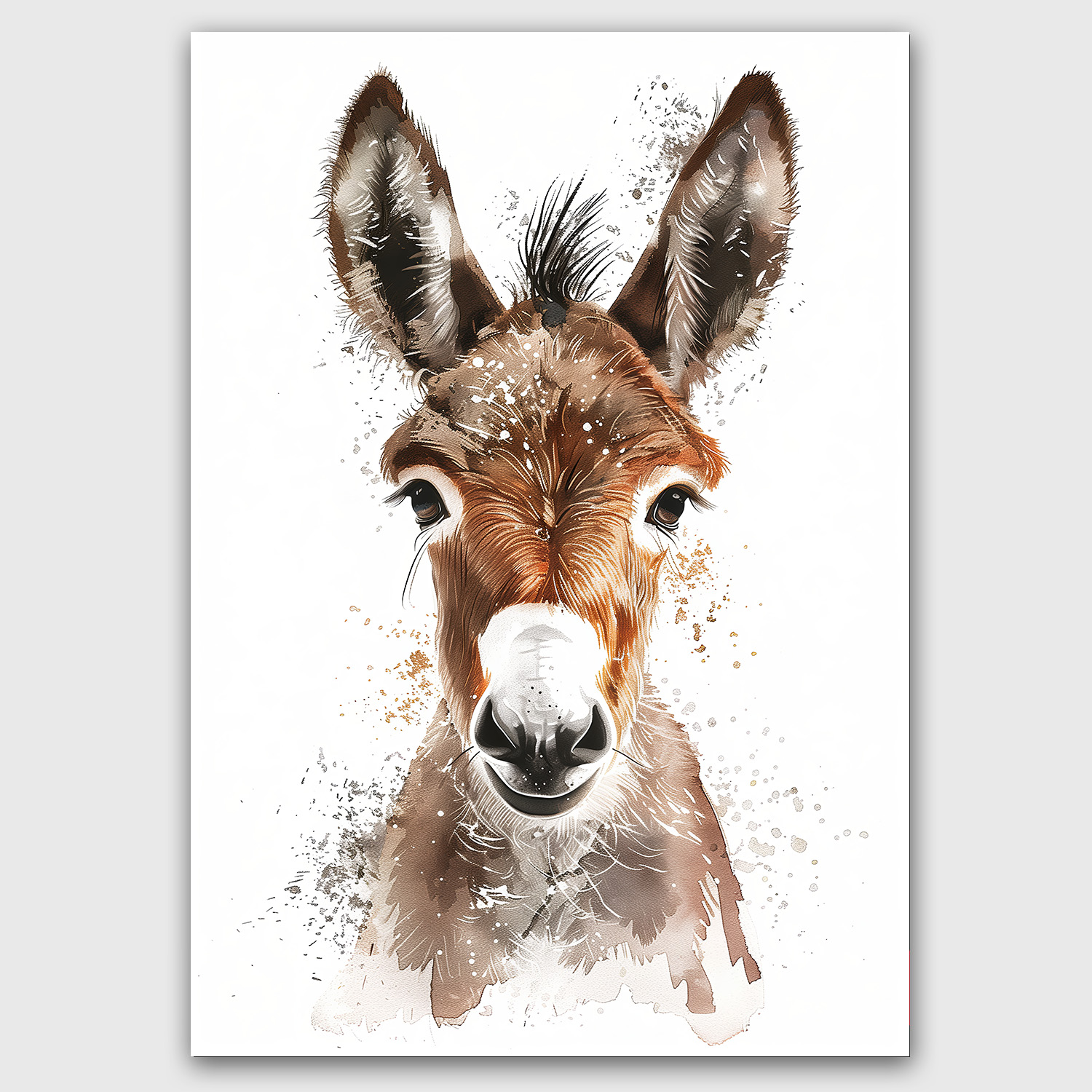 Poster ezel waterverf kinderkamer kopen? bestel al v.a. 6,95