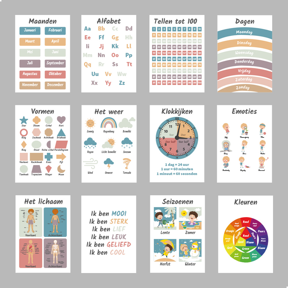 Maanden Van Het Jaar Poster Printables