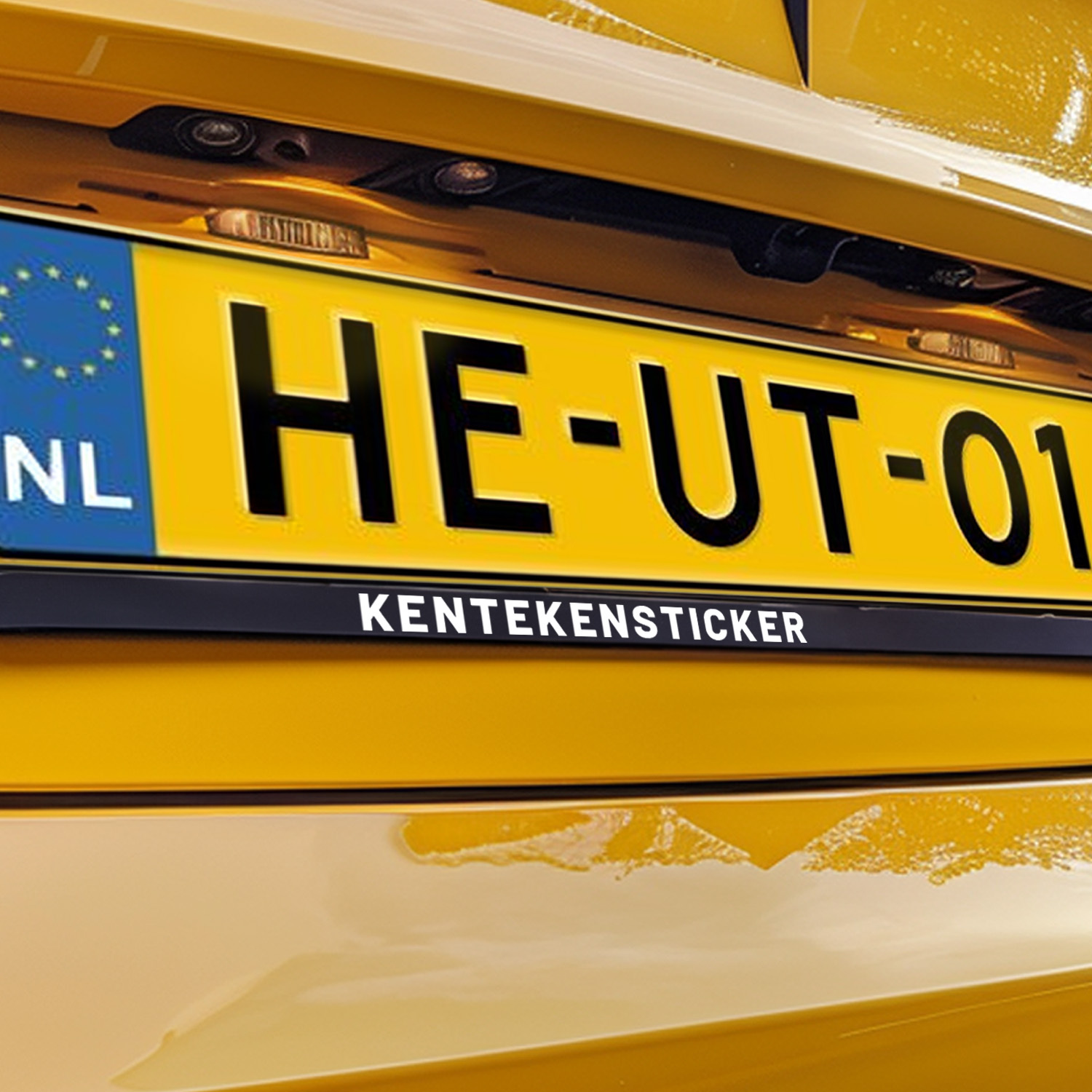 Kenteken Tekst Sticker Maken? v.a. 2,95 Meer = Staffelkorting