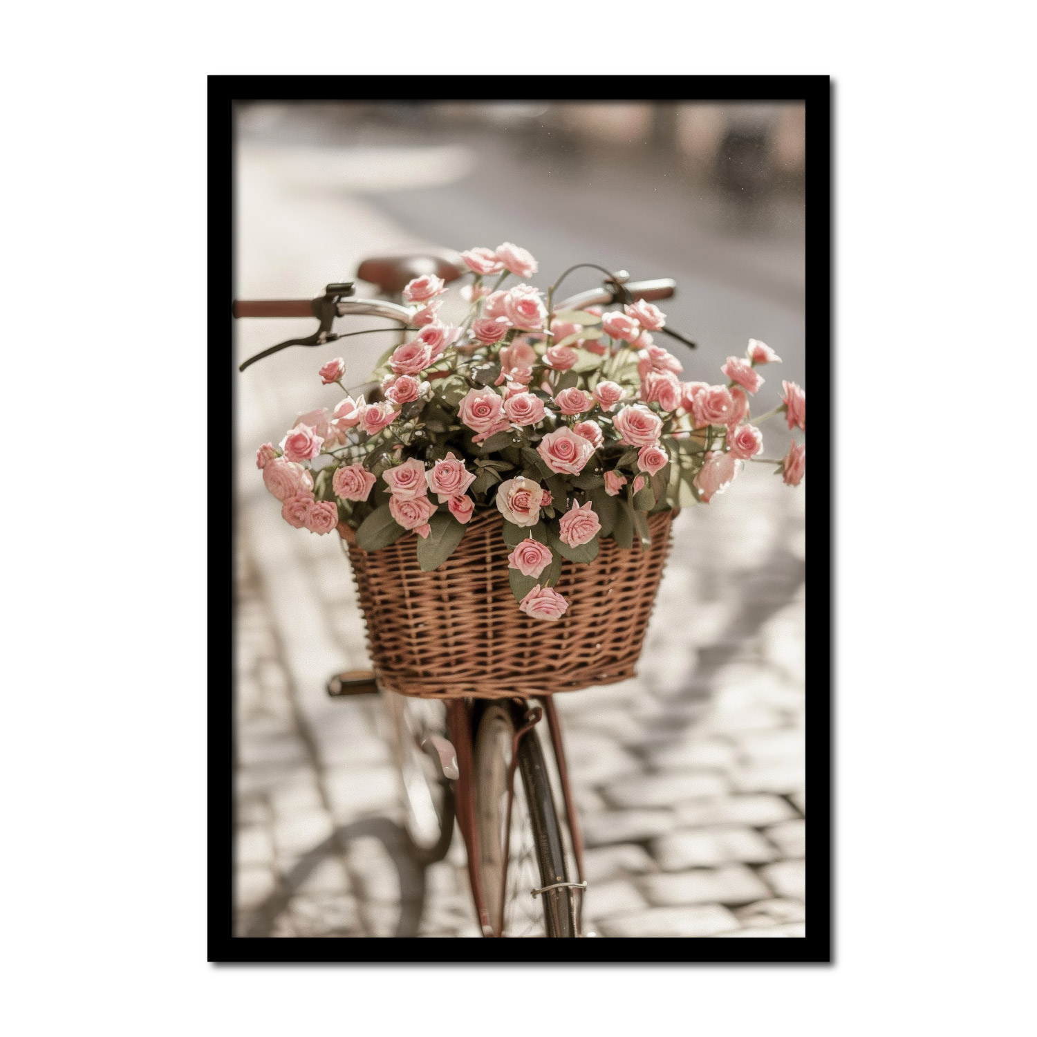 Poster vintage fiets met bloemenmand Italië Kopen? Posters v.a. 6,95